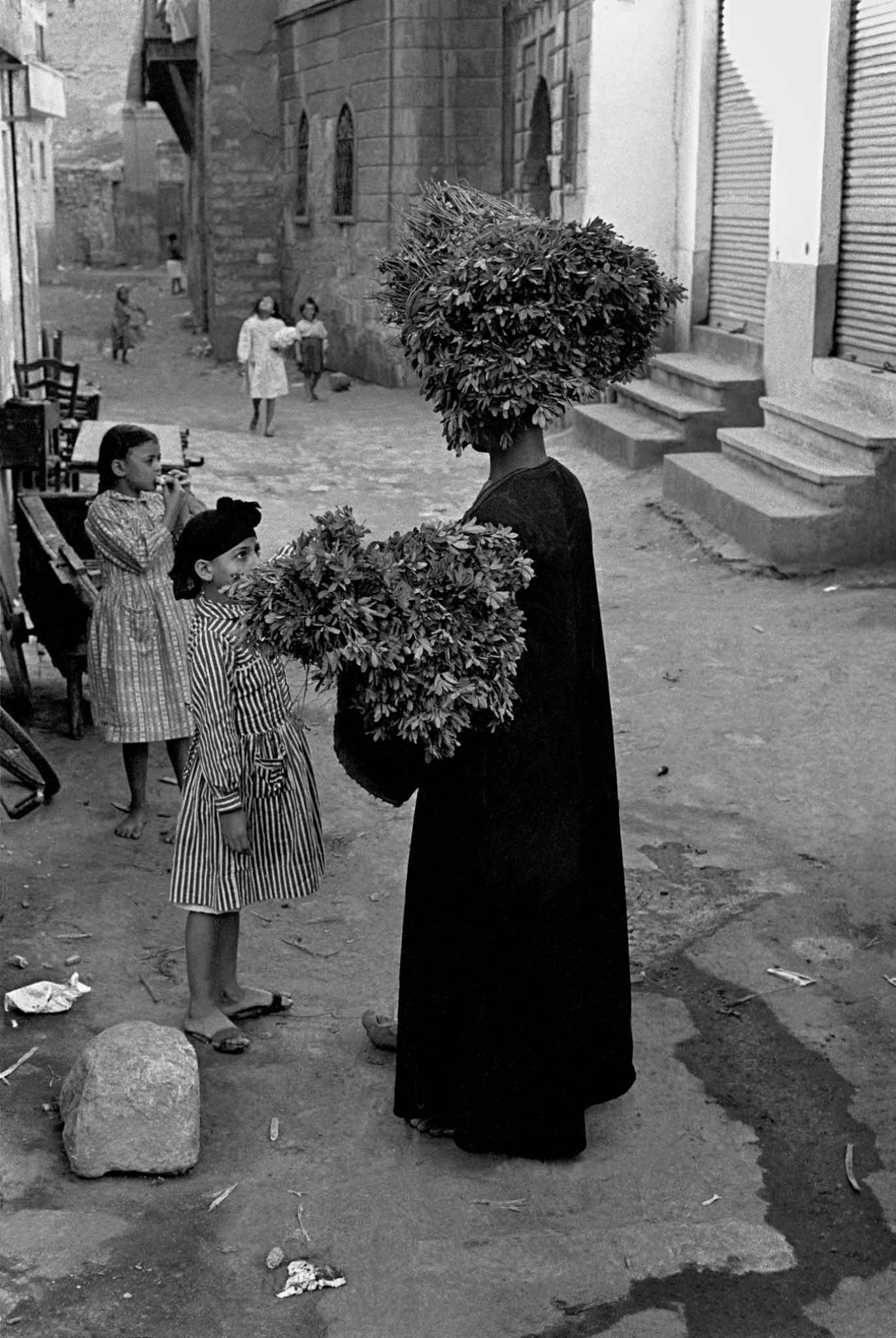 1962, Cairo, Egypt, herb vendor